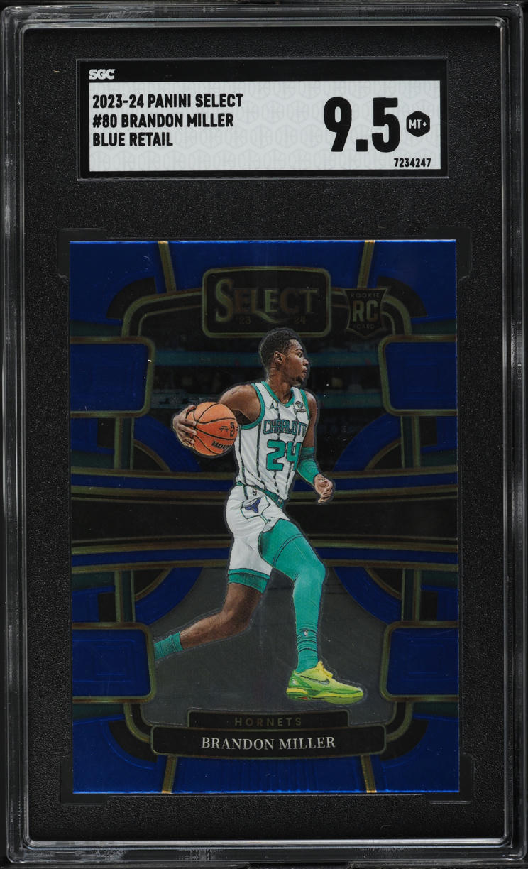 2023 Select Concourse Blue Retail Brandon Miller ROOKIE #80 SGC 9.5 ...