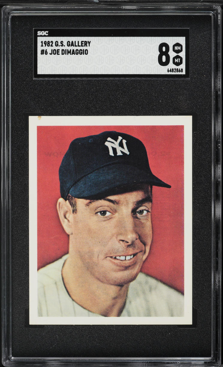 1982 G.S. Gallery Joe Dimaggio #6 SGC 8 NM-MT on Fanatics Collect