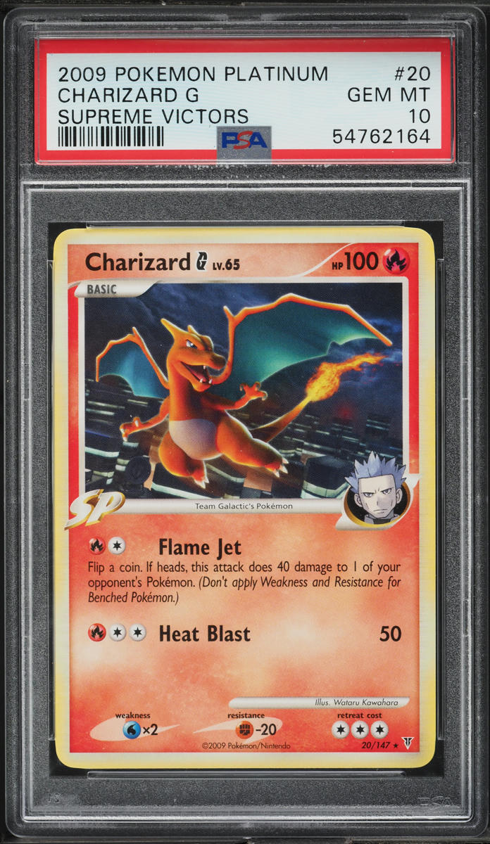 2009 Pokemon Platinum Supreme Victors Charizard G #20 PSA 10 GEM MINT on Fanatics Collect