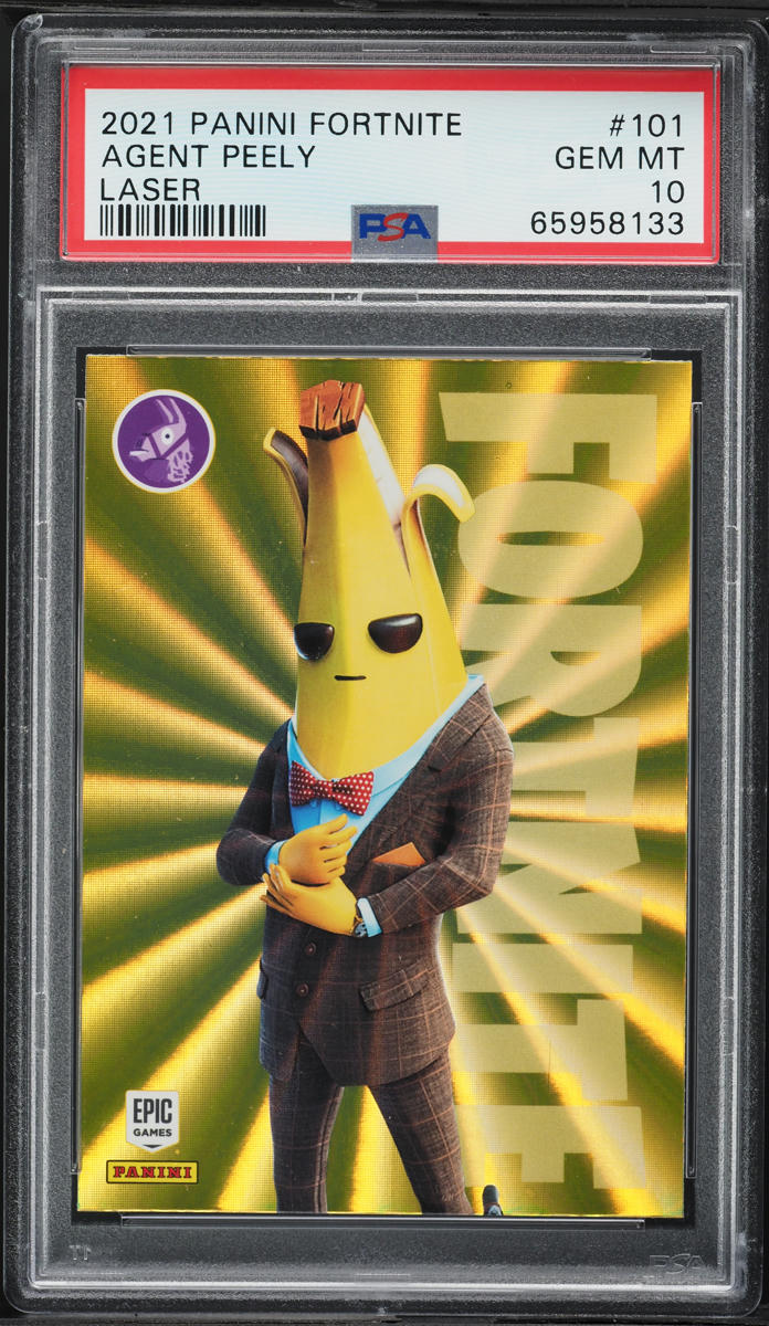2021 Panini Fortnite Laser Agent Peely #101 PSA 10 GEM MINT on Fanatics ...