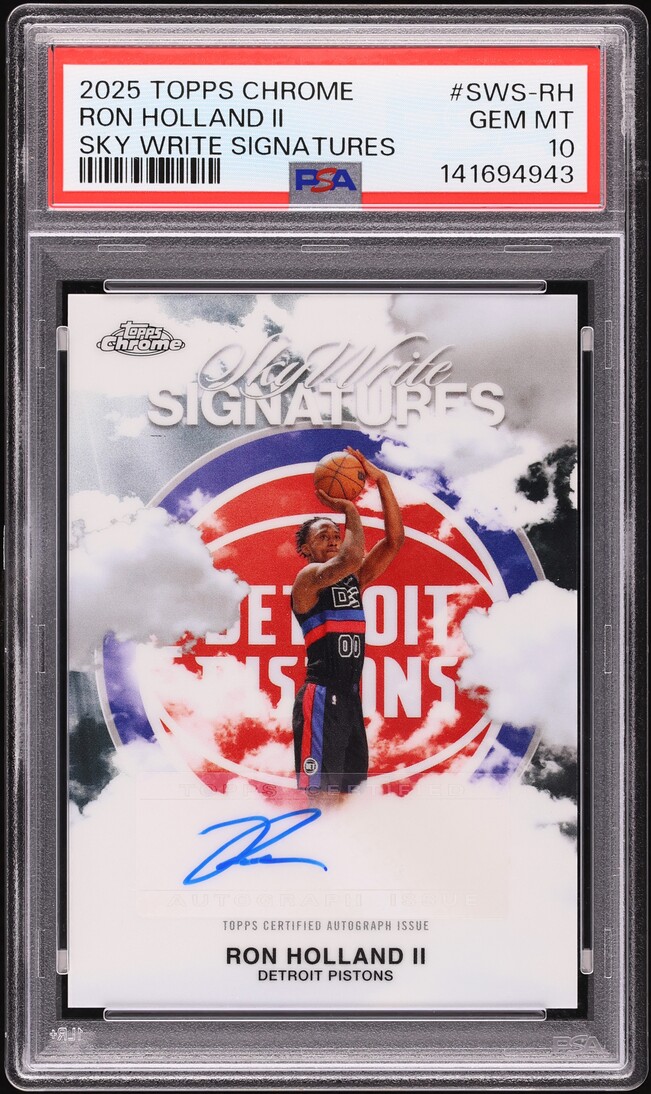 2025 Topps Chrome Sky Write Signatures Ron Holland II AUTO #SWS-RH PSA ...