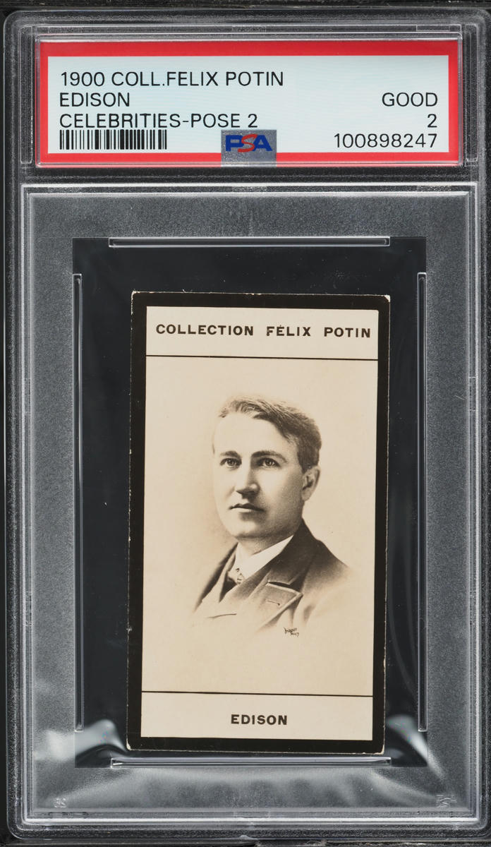1900 Collection Felix Potin Edison CELEBRITIES, POSE 2 PSA 2 GD on ...