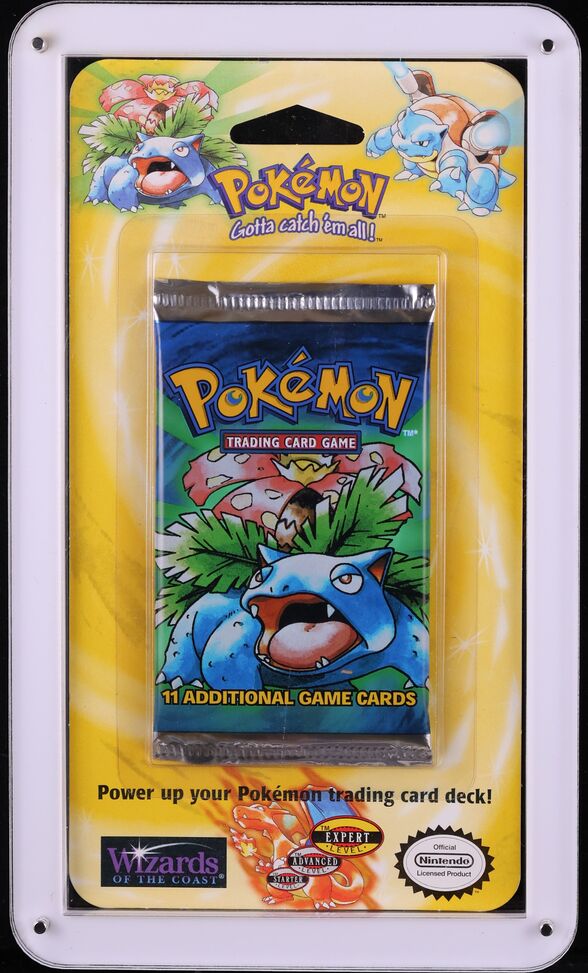 1999 Pokemon Base Set Sealed Blister Pack Venusaur Art on Fanatics Collect