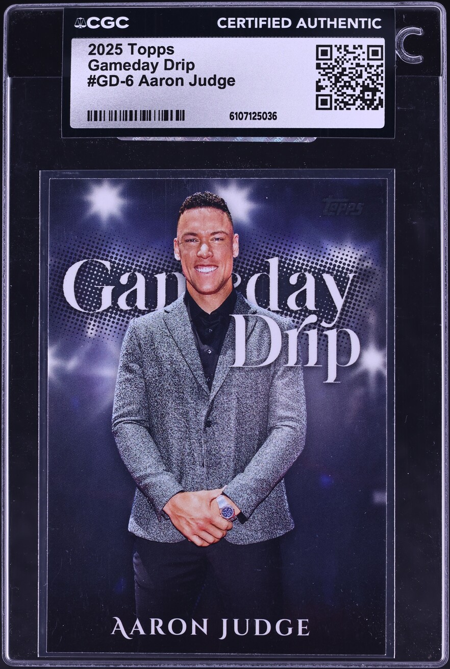 2025 Topps Gameday Drip Aaron Judge #GD-6 CGC AUTH on Fanatics Collect