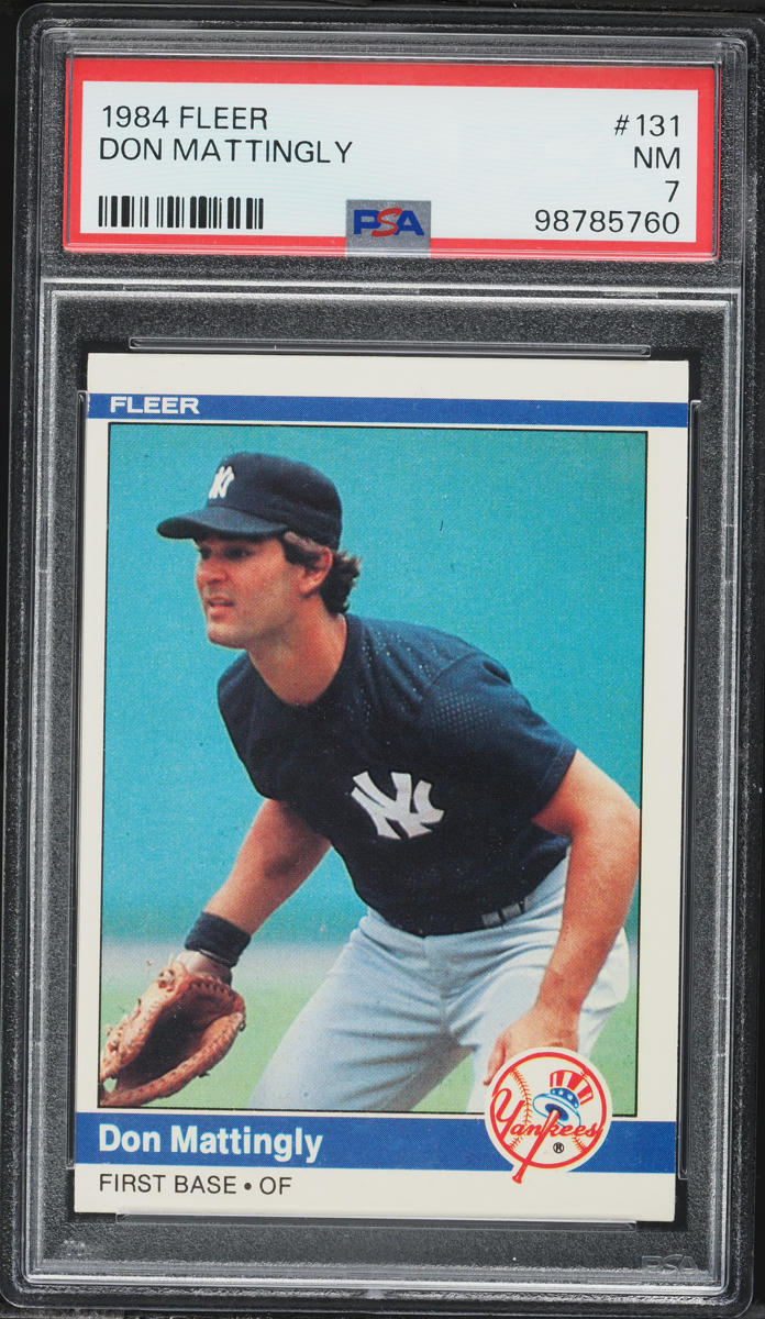 1984 Fleer Don Mattingly ROOKIE #131 PSA 7 NRMT on Fanatics Collect