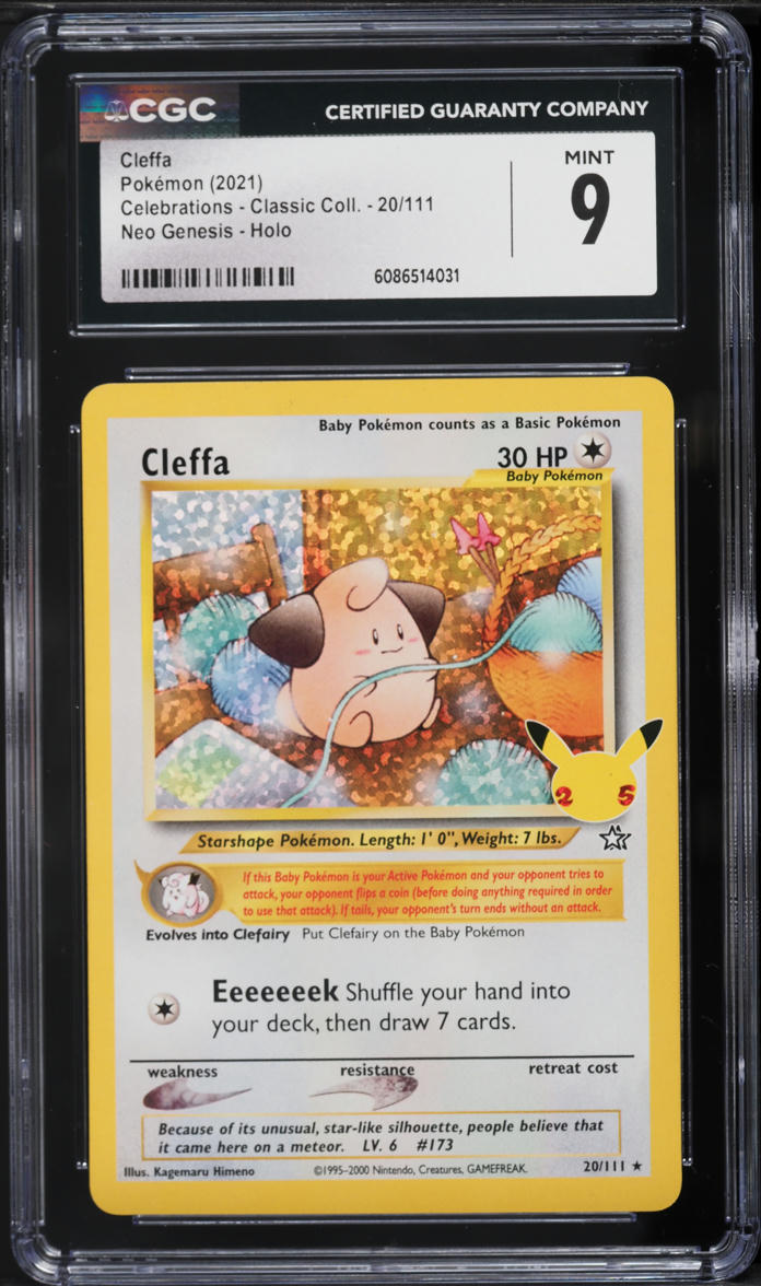 2021 Pokemon Sword & Shield Celebrations Classic Collection Holo Cleffa ...