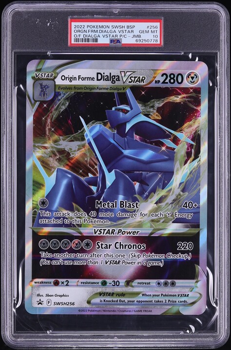 2022 Pokemon SWSH BS Promo Dialga VSTAR Jumbo Origin Forme Dialga VSTAR PSA 10 on Fanatics Collect