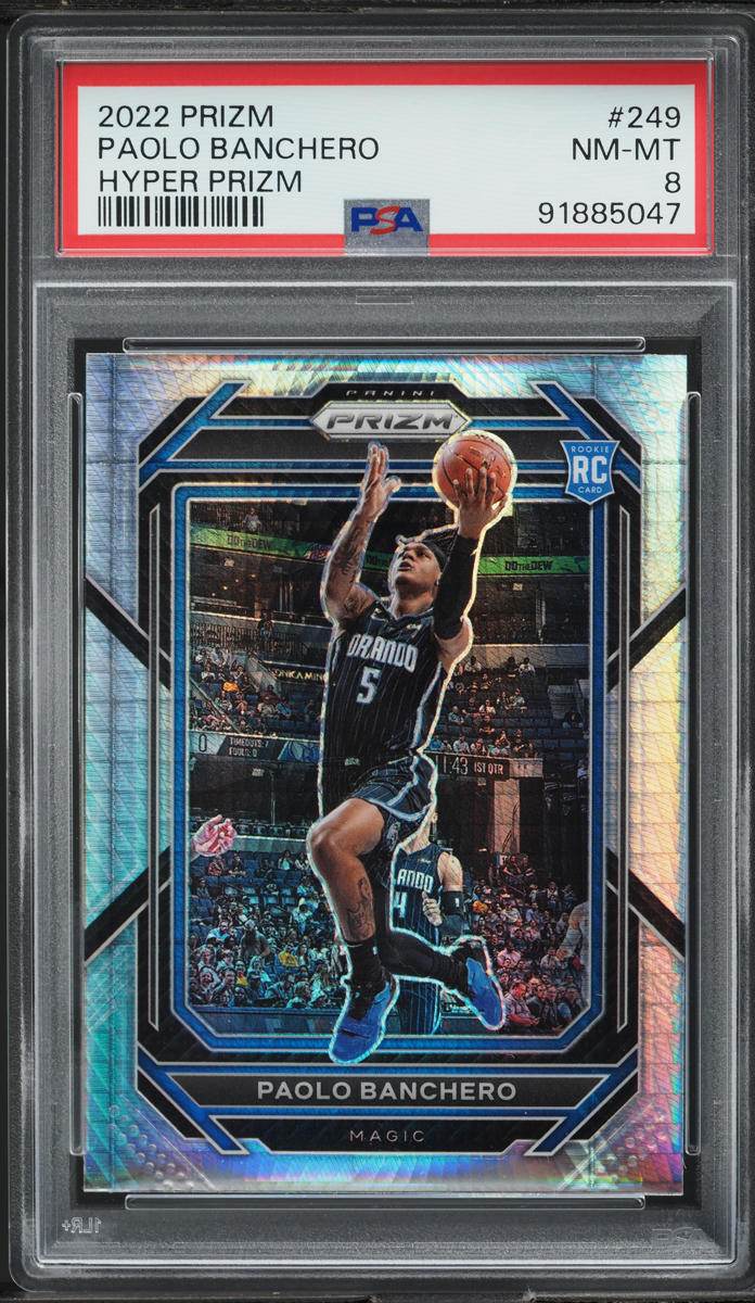 2022 Panini Prizm Hyper Paolo Banchero ROOKIE #249 PSA 8 NM-MT on ...