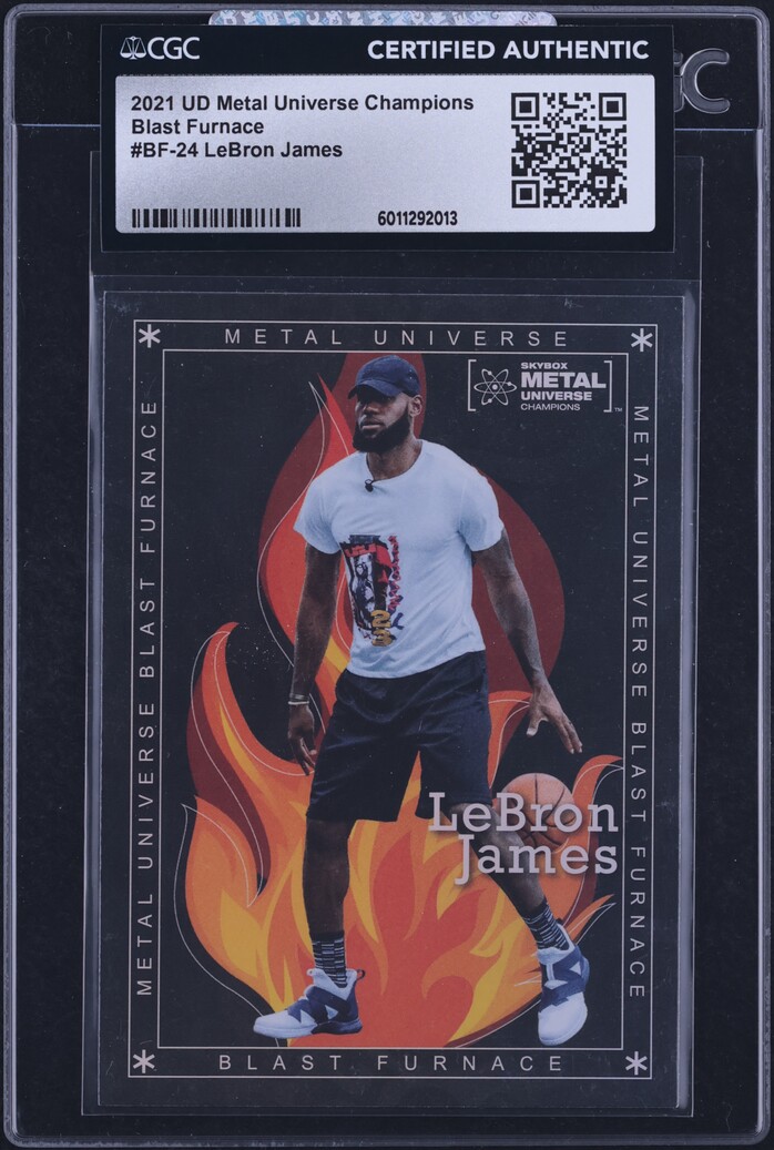 2021 UD Metal Universe Champions Blast Furnace LeBron James #BF-24 CGC ...