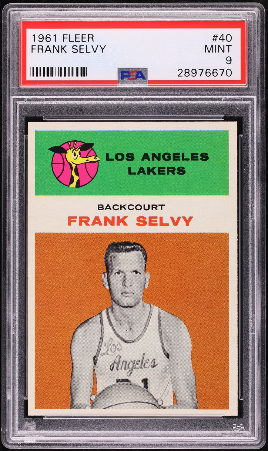1961 Fleer Basketball Frank Selvy #40 PSA 9 MINT on Fanatics Collect