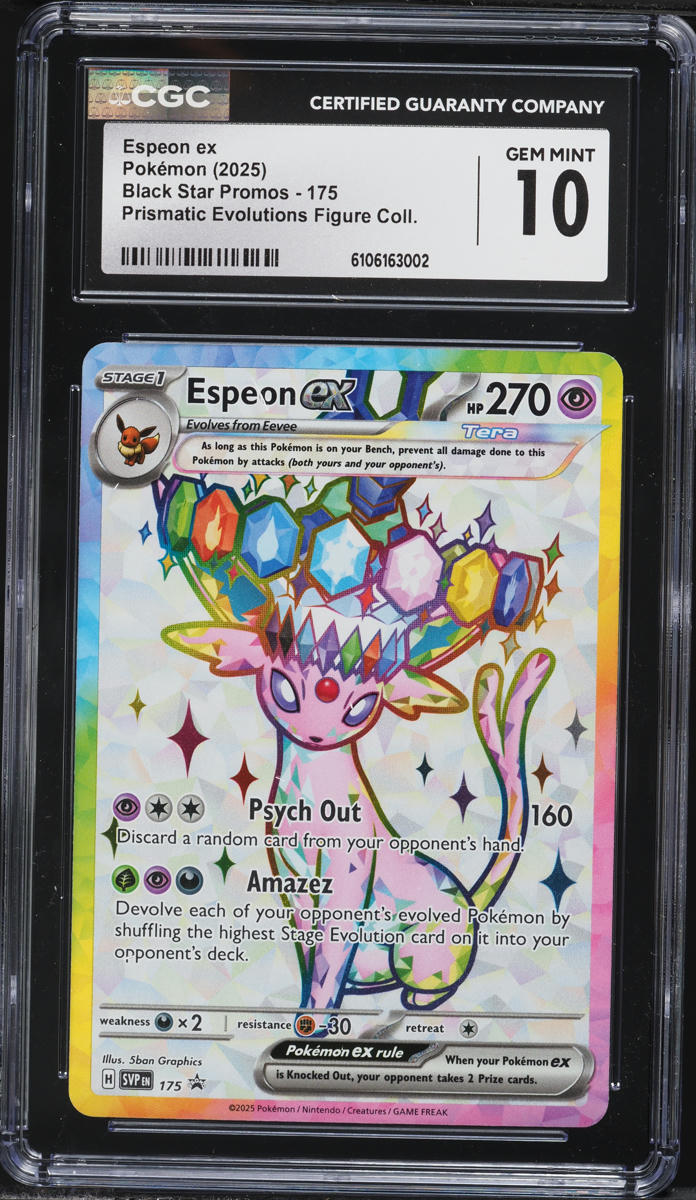2025 Pokemon SV Promos Prismatic Evolutions Figure Full Art Espeon ex ...