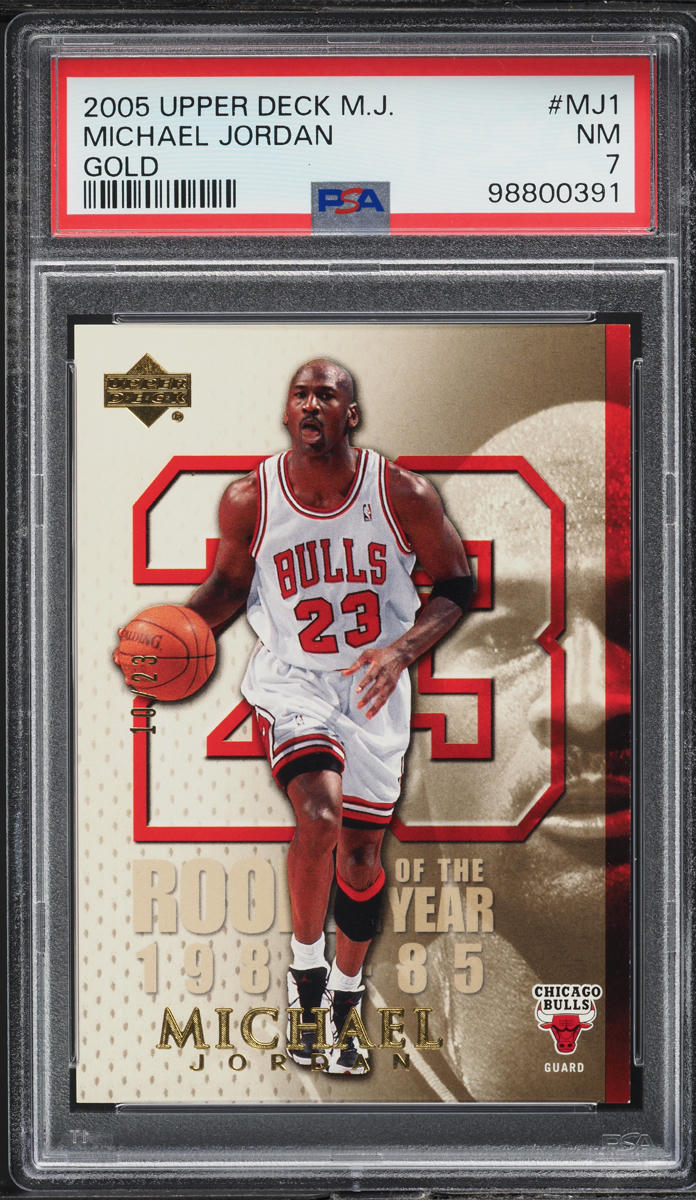 2005 Upper Deck MJ Gold Michael Jordan /23 #MJ1 PSA 7 NRMT on Fanatics ...