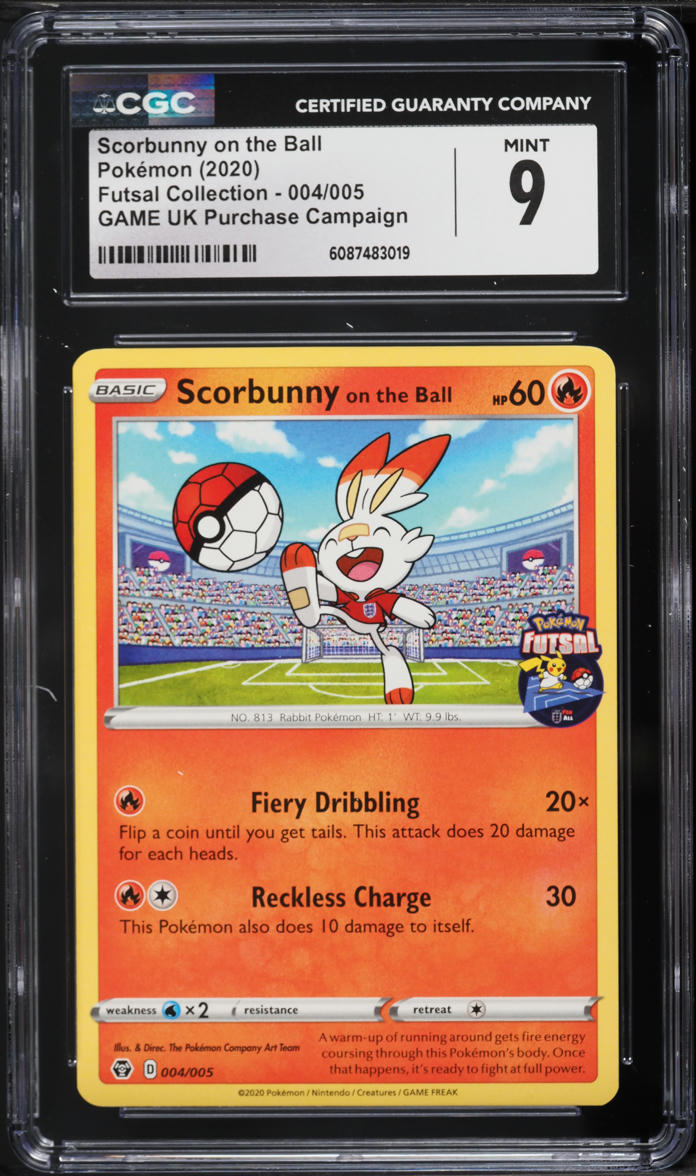 2020 Pokemon Sword & Shield Futsal Collection Game UK Scorbunny On The ...