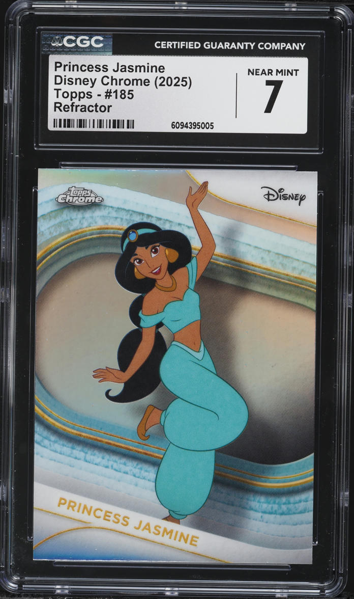 2025 Topps Chrome Disney Refractor Princess Jasmine #185 CGC 7 NRMT on ...