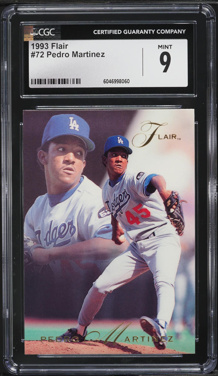 1993 Flair Pedro Martinez ROOKIE #72 CGC 9 MINT on Fanatics Collect