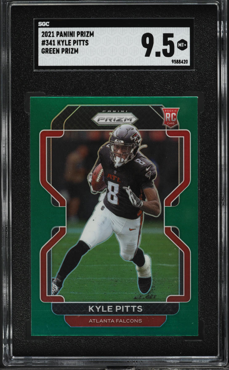 2021 Panini Prizm Green Kyle Pitts ROOKIE #341 SGC 9.5 MINT+ on ...