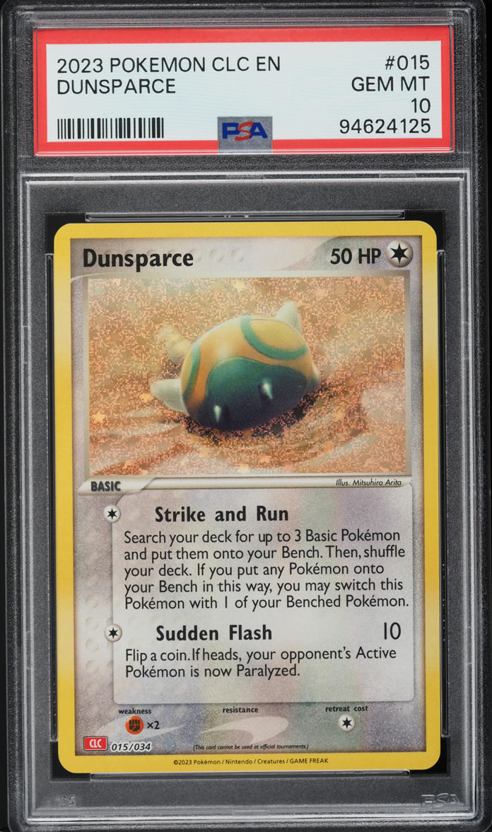2023 Pokemon TCG Classic Collection Dunsparce #15 PSA 10 GEM MINT on ...
