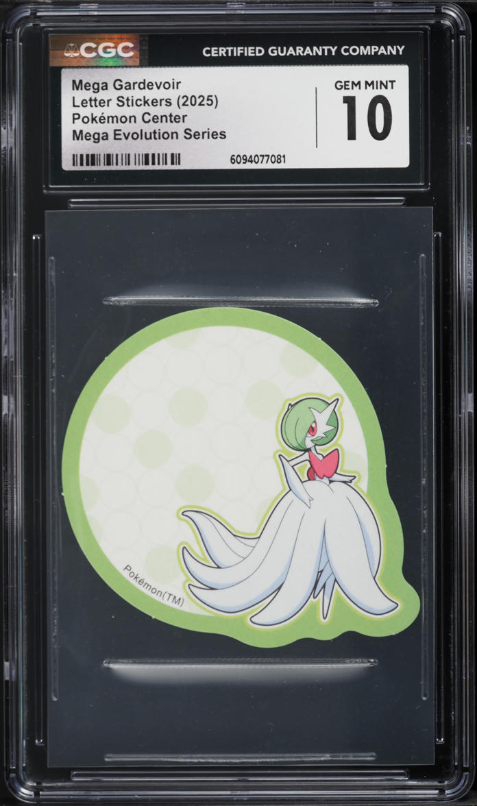 2025 Pokemon Center Letter Stickers Mega Evolution Series Mega ...