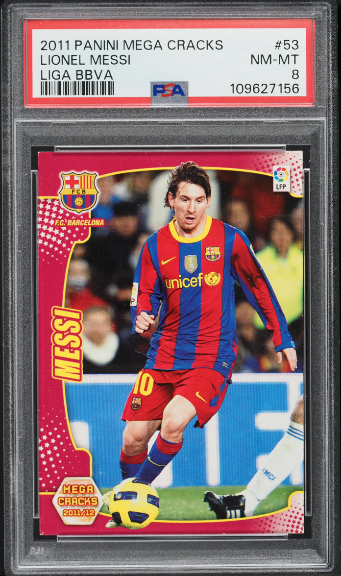 2011 Panini Megacracks Liga BBVA Lionel Messi #53 PSA 8 NM-MT on ...