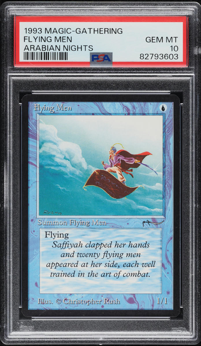1993 Magic The Gathering MTG Arabian Nights Flying Men PSA 10 GEM MINT ...