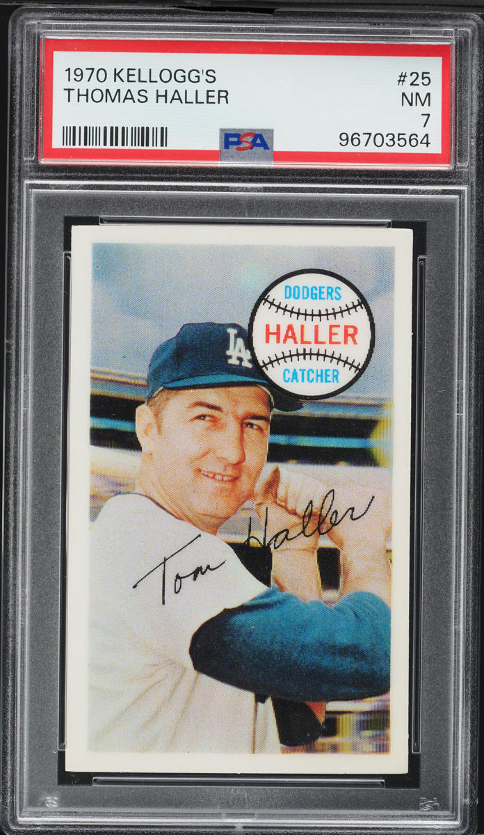 1970 Kellogg's Thomas Haller #25 PSA 7 NRMT on Fanatics Collect