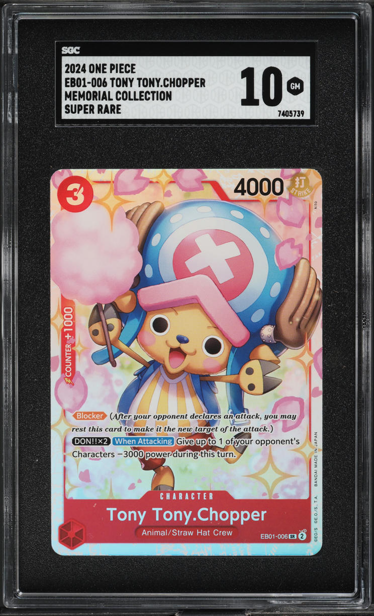 2024 One Piece Memorial Collection Tony Tony Chopper #EB01-006 SGC 10 ...