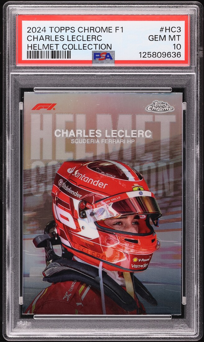 2024 Topps Chrome Formula 1 F1 Helmet Collection Charles Leclerc #HC3 ...