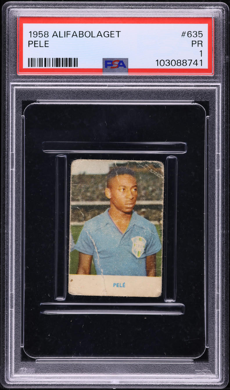 1958 Alifabolaget Pele ROOKIE #635 PSA 1 PR on Fanatics Collect