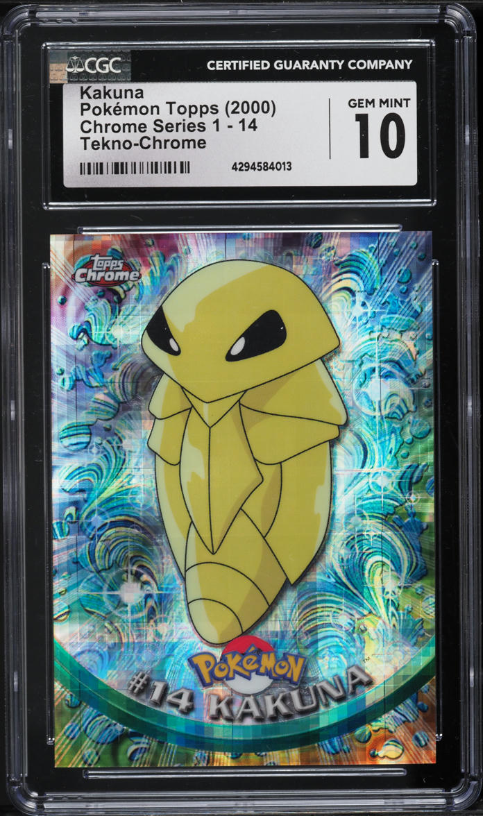 2000 Topps Chrome Pokemon Series 1 Tekno Kakuna #14 CGC 10 GEM MINT on Fanatics Collect
