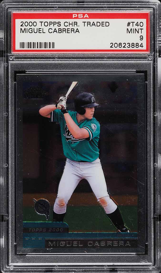 2000 Topps Chrome Traded Miguel Cabrera ROOKIE #T40 PSA 9 MINT on ...