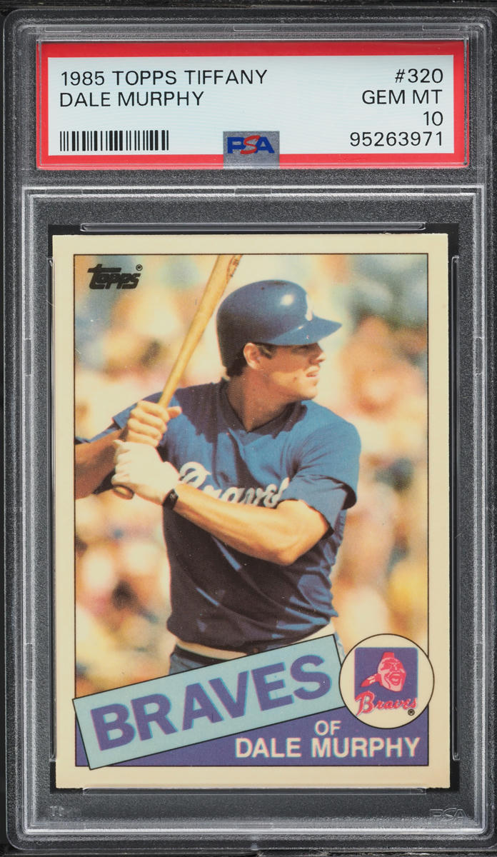 1985 Topps Tiffany Dale Murphy #320 PSA 10 GEM MINT on Fanatics Collect