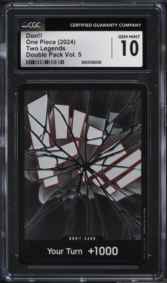 2024 One Piece Two Legends Double Pack Vol. 5 Don!! CGC 10 GEM MINT on ...