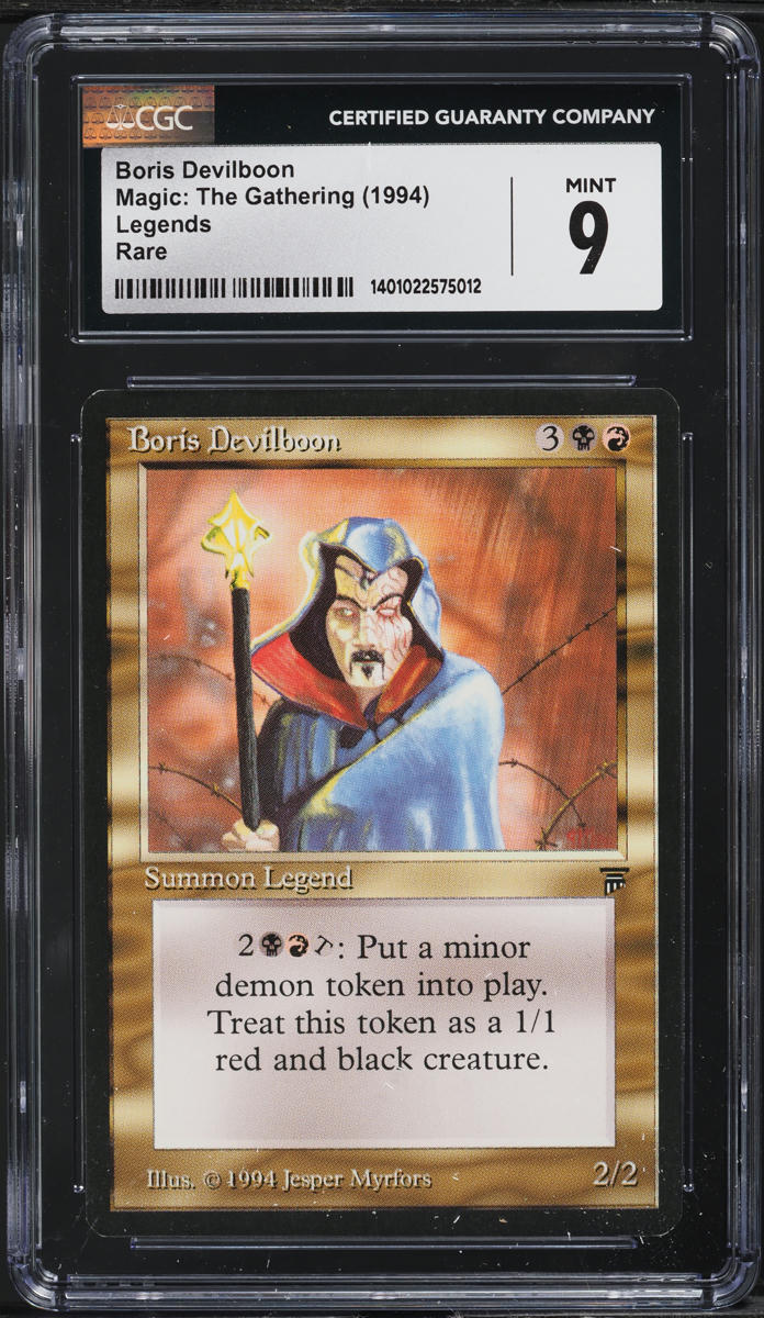 1994 Magic The Gathering MTG Legends Boris Devilboon CGC 9 MINT on Fanatics Collect