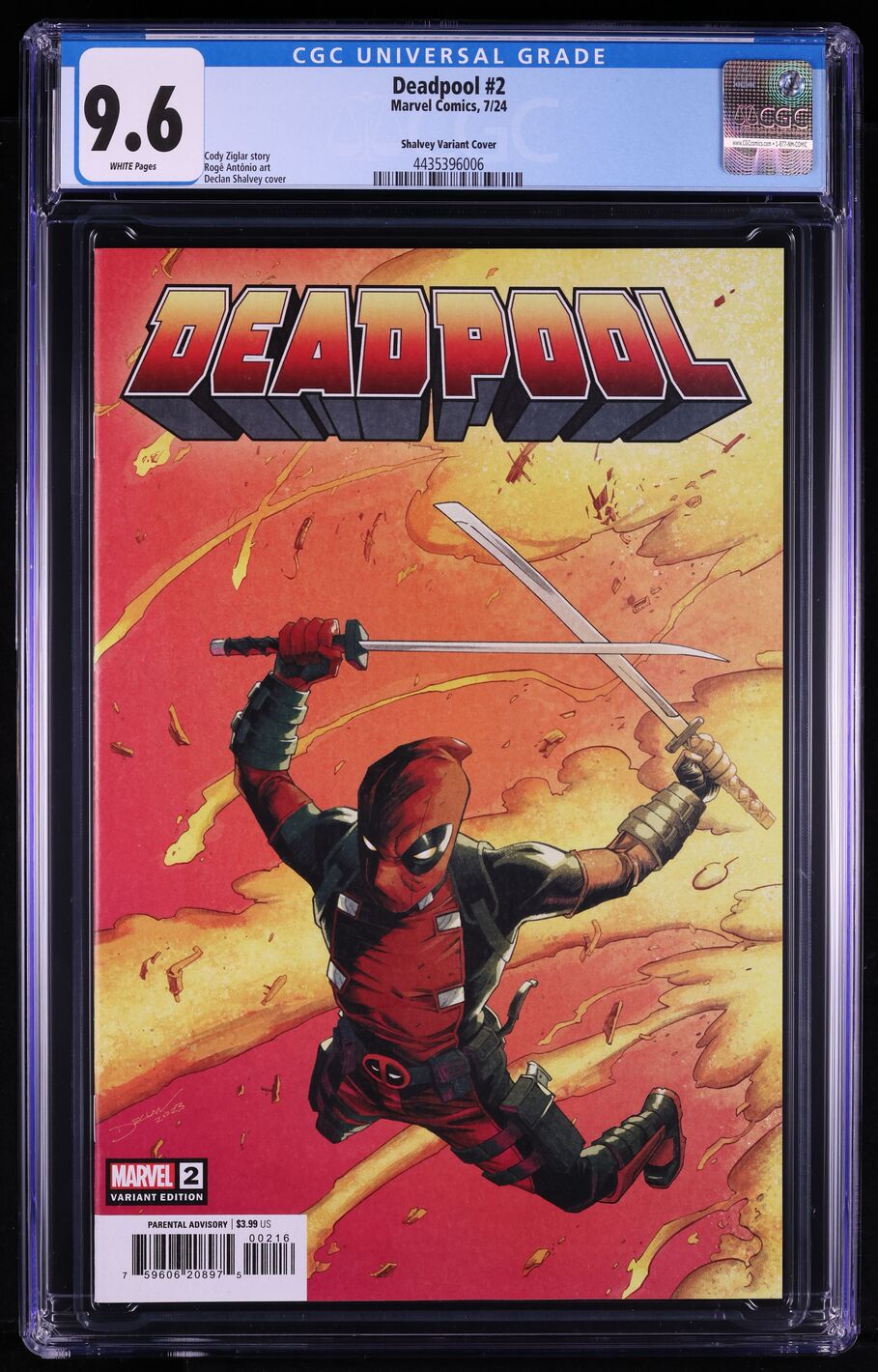 Deadpool #2 (Marvel, 2024) CGC 9.6 White Pages on Fanatics Collect