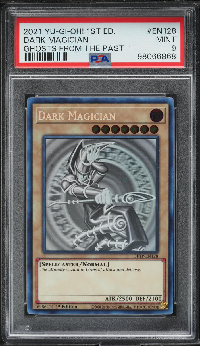 2021 Yu-Gi-Oh! GFTP 1st Edition Ghost Rare Dark Magician #GFTP-EN128 ...