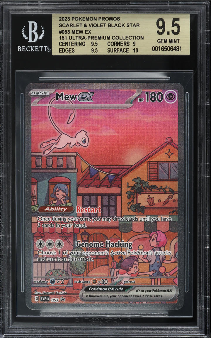 2023 Pokemon Scarlet & Violet 151 Black Star Promo Mew ex #53 CGC 9.5 ...