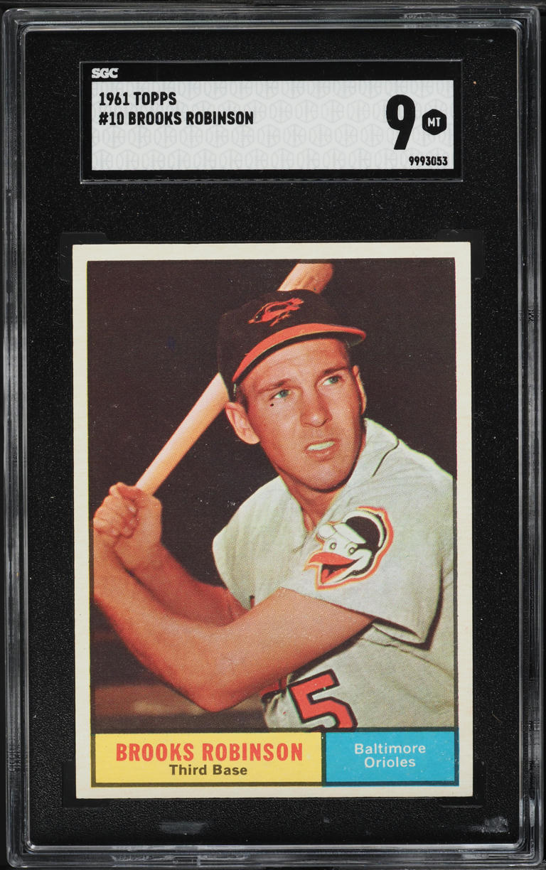 1961 Topps Brooks Robinson #10 SGC 9 MINT on Fanatics Collect