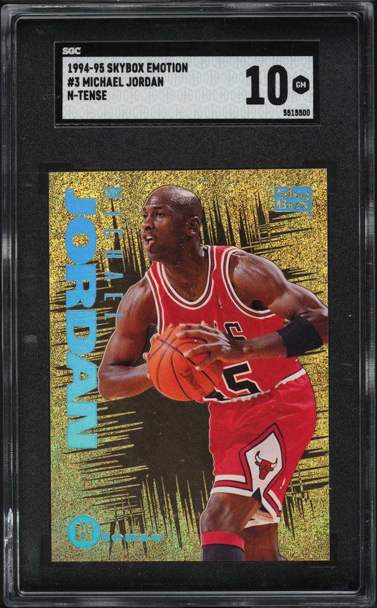1994 Skybox Emotion N-Tense Michael Jordan #3 SGC 10 GEM MINT on ...