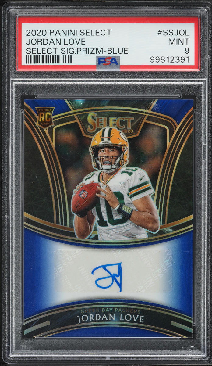 2020 Select Signature Blue Prizm Jordan Love ROOKIE AUTO /50 #SS-JOL ...