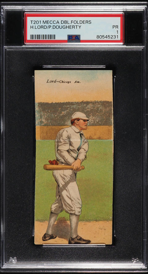1911 T201 Mecca Double Folders Harry Lord & Patsy Dougherty PSA 1 PR on ...