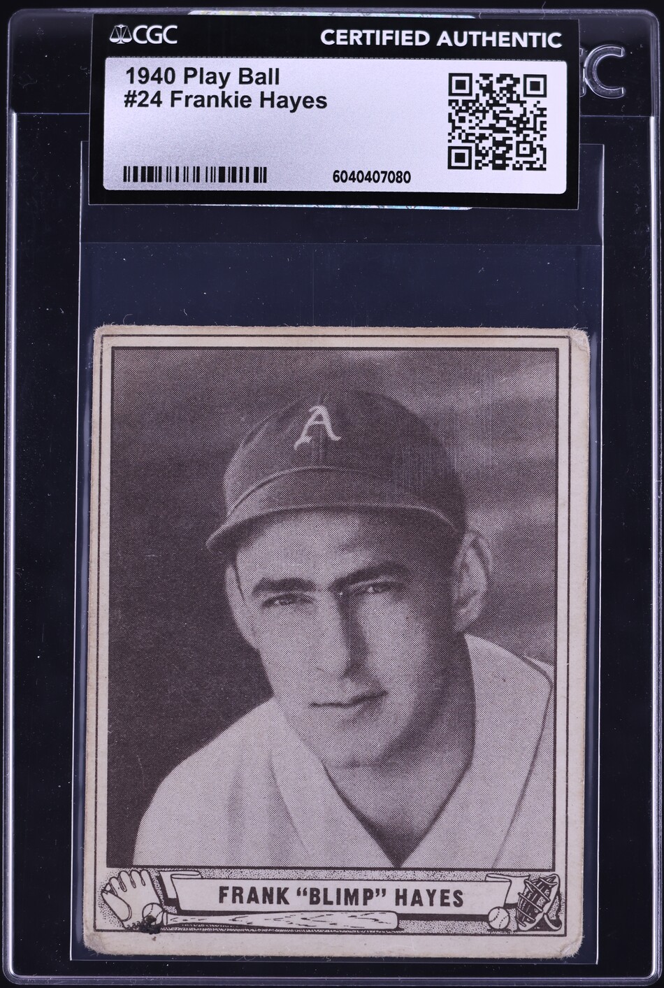 1940 Play Ball Frankie Hayes #24 CGC AUTH on Fanatics Collect