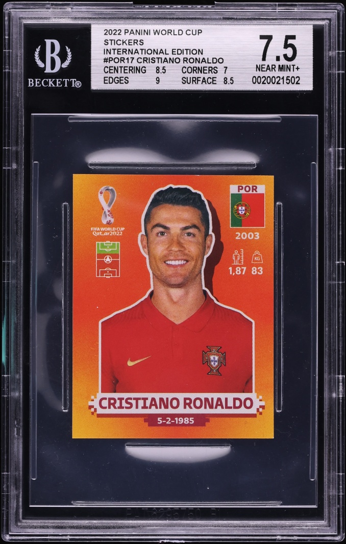 2022 Panini World Cup Stickers International Edition Cristiano Ronaldo ...