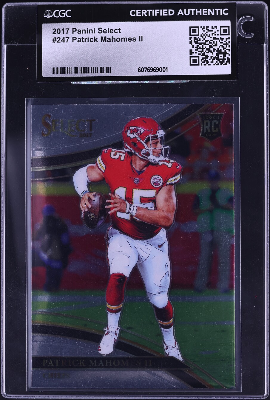 2017 Select Field Level Silver Prizm Patrick Mahomes II ROOKIE #247 CGC ...