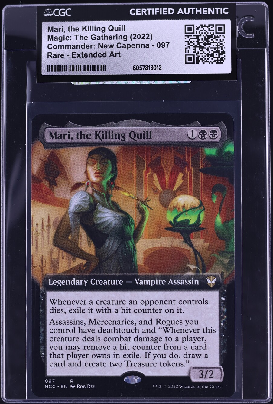 2022 MTG Commander New Capenna Extended Art Mari, The Killing Quill #97 ...