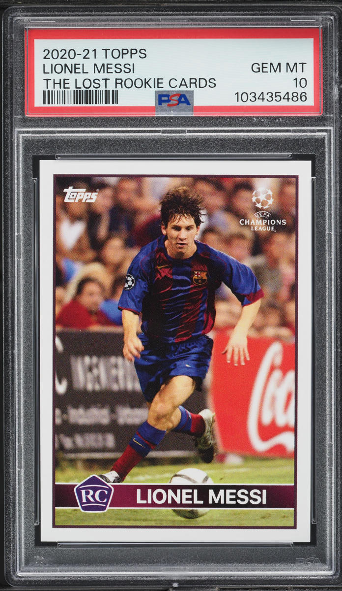 2020 Topps The Lost Rookie Cards Lionel Messi PSA 10 GEM MINT on ...