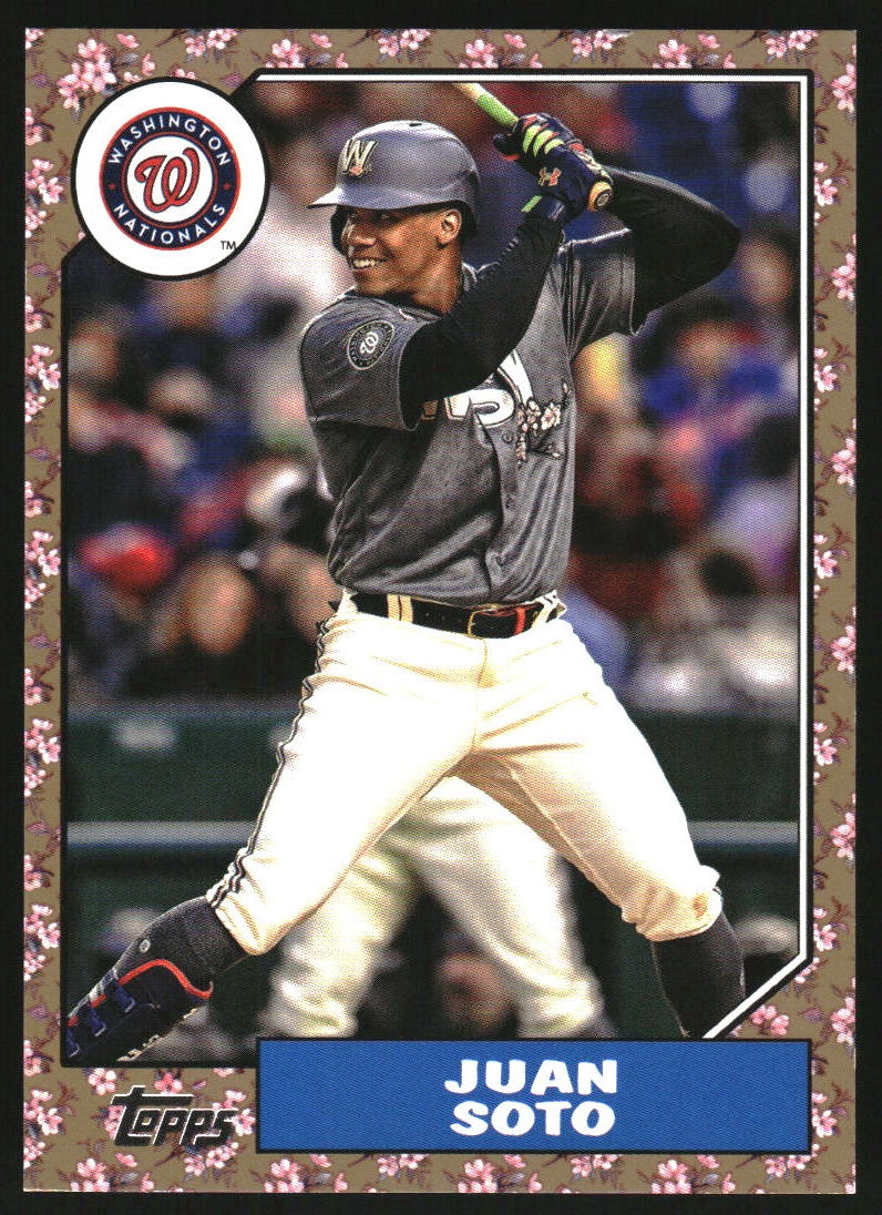 2022 Topps Japan '87 Topps Cherry Tree Gold #87B4 Juan Soto /25 on ...