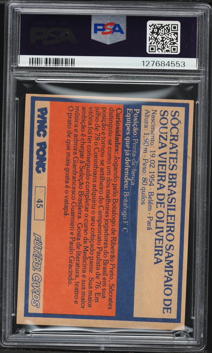 1978 Ping Pong On Street Socrates #45 PSA 6 EXMT on Fanatics Collect