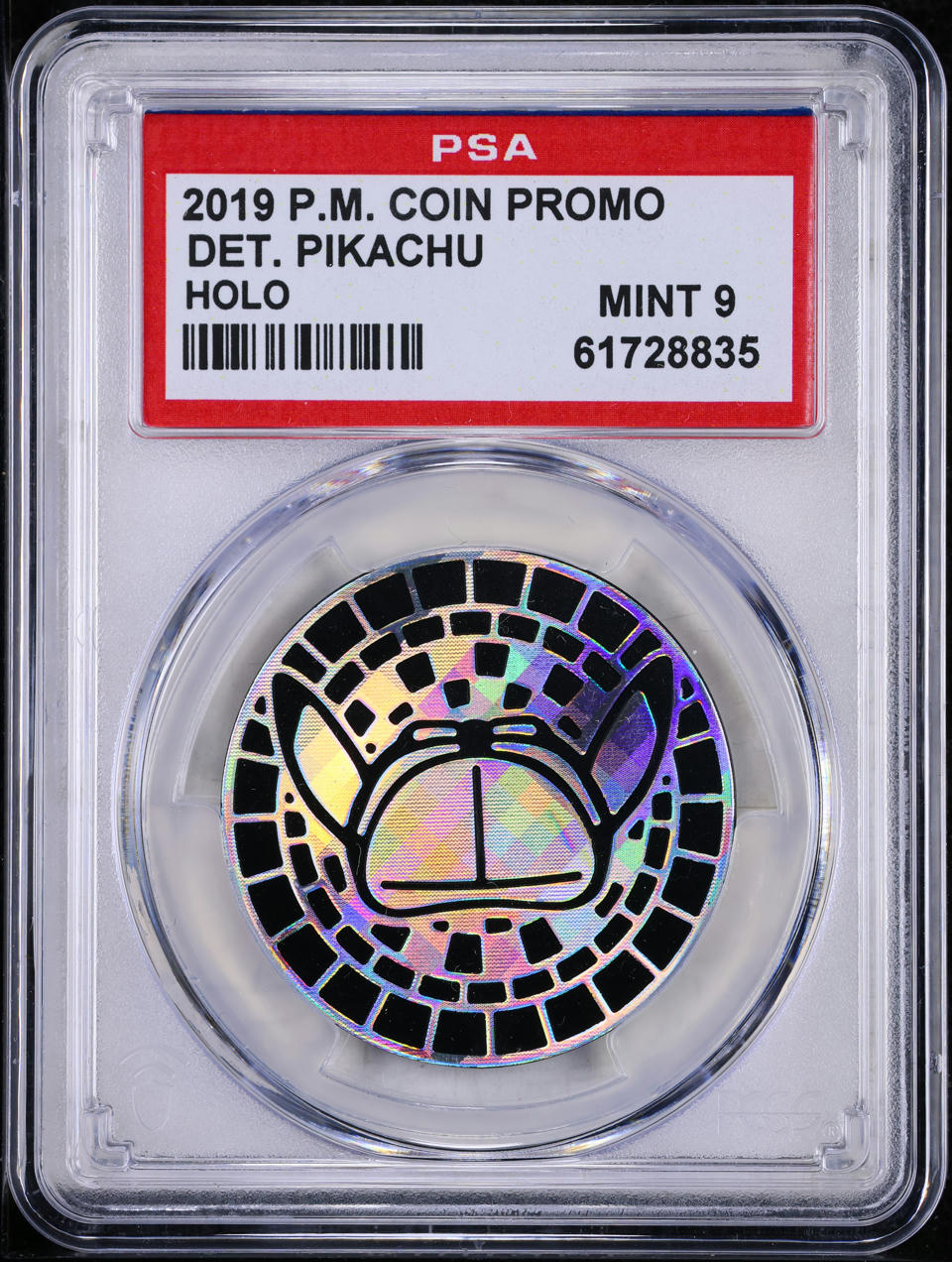 2019 Pokemon Coin Promo Holo Detective Pikachu PSA 9 MINT on Fanatics ...