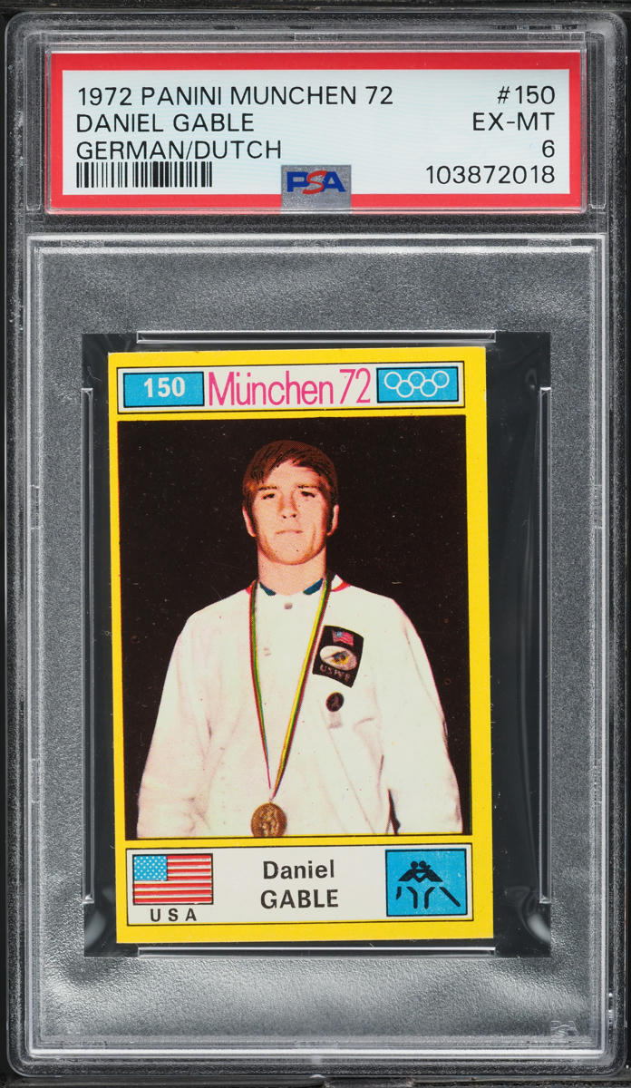 1972 Panini Munchen 72 German/Dutch Daniel Gable #150 PSA 6 EXMT on ...