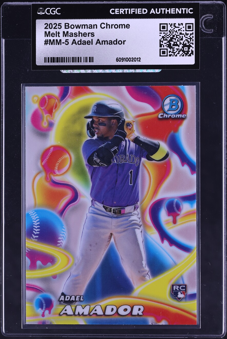 2025 Bowman Chrome Melt Mashers Adael Amador ROOKIE #MM-5 CGC AUTH on ...